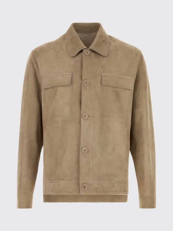 SALVATORE SANTORO Leather Jacket - Sand