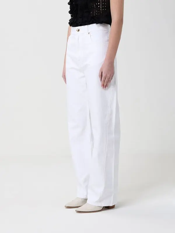 Alberta Ferretti Five-pocket Jeans - White