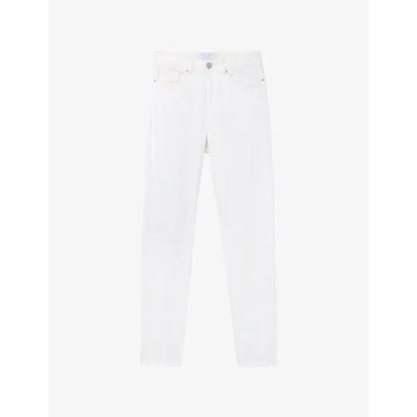 THE WHITE COMPANY Slim-leg Stretch-denim Jeans - White