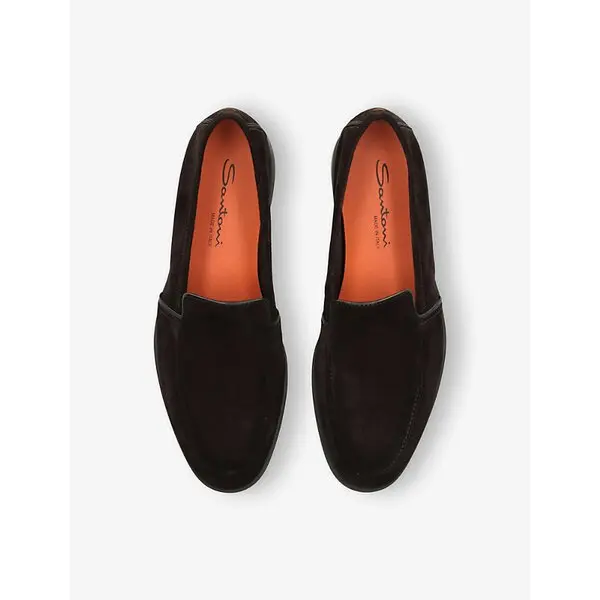 Santoni Malibu Suede Loafers