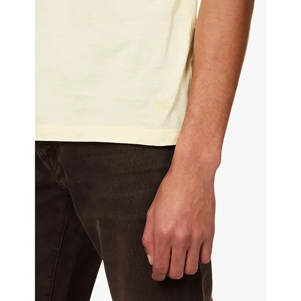 TOM FORD Relaxed-fit Crew-neck Cotton And Silk-blend T-shirt