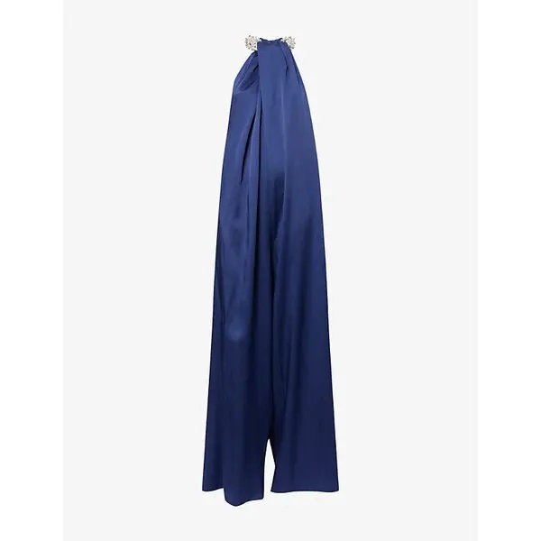 Stella McCartney Halterneck Satin Jumpsuit