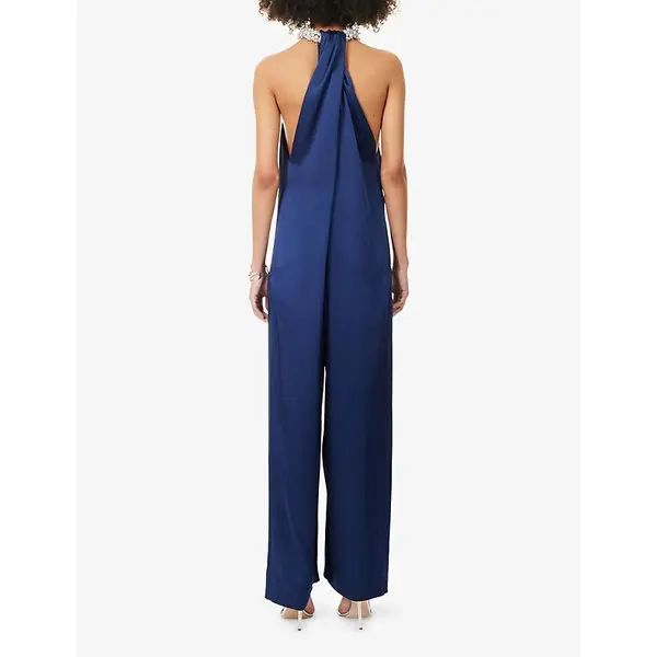 Stella McCartney Halterneck Satin Jumpsuit