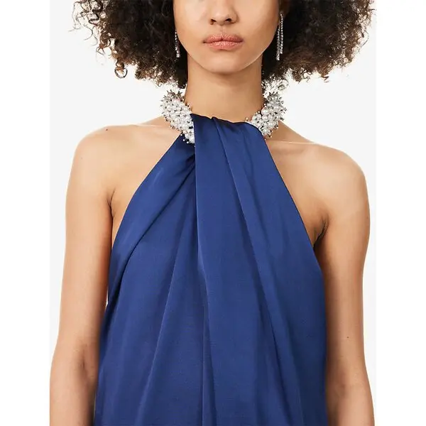Stella McCartney Halterneck Satin Jumpsuit