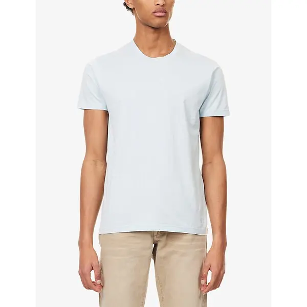 TOM FORD Relaxed-fit Crew-neck Cotton And Silk-blend T-shirt