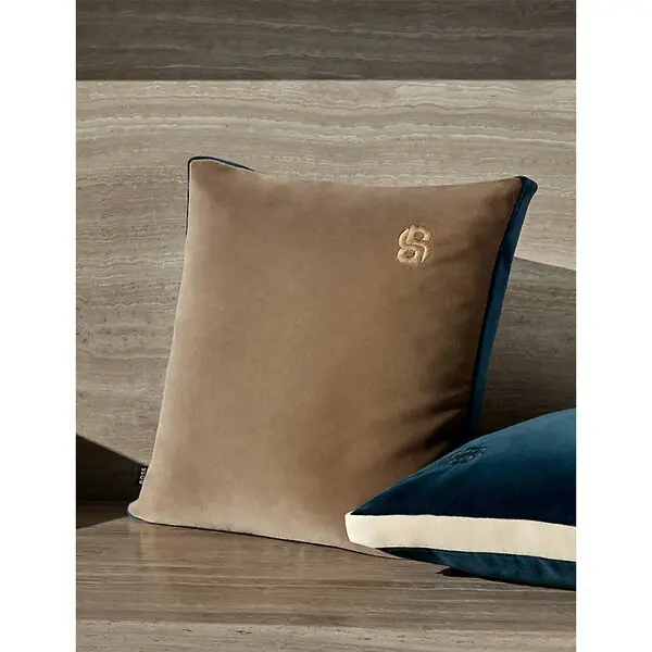 BOSS B Velvet Square Cushion Cover