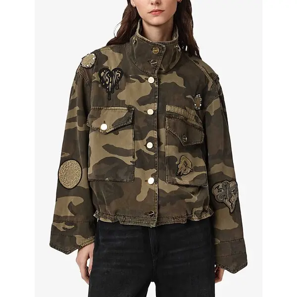ALLSAINTS Camouflage Cotton Jacket