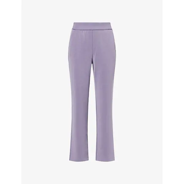 Lululemon Softstreme Straight-leg Stretch-jersey Jogging Bottoms - Grape Mist