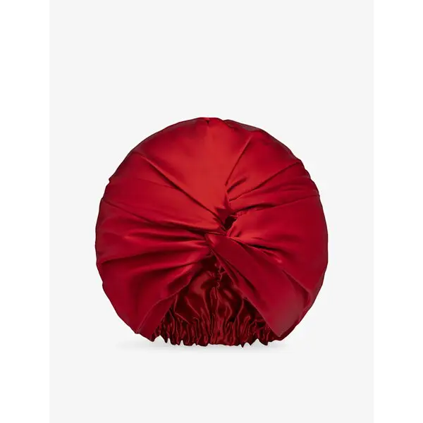 Slip Pure Silk Turban - Scarlet