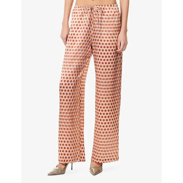 Dries Van Noten Straight-leg Silk Trousers - Old Rose