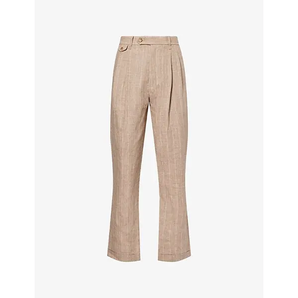 Simkhai Jacob Pleated Linen Trousers