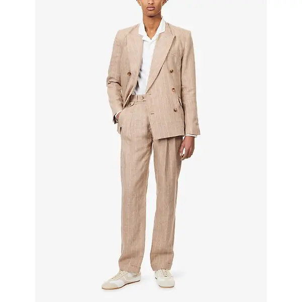 Simkhai Jacob Pleated Linen Trousers
