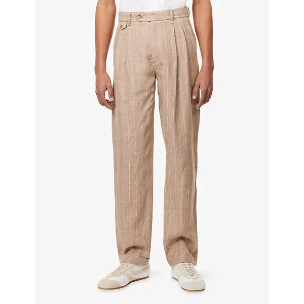 Simkhai Jacob Pleated Linen Trousers