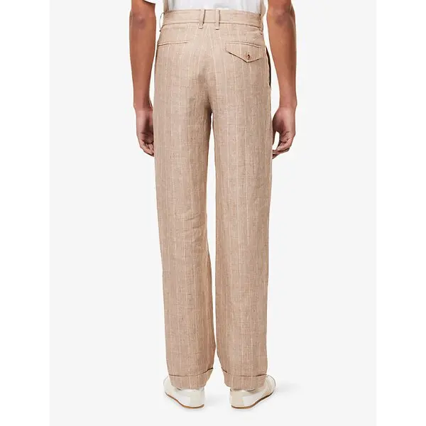 Simkhai Jacob Pleated Linen Trousers