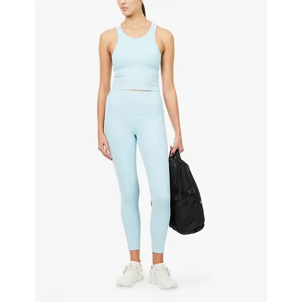 Lululemon Ebb To Street Cropped Racerback Tank Top - Foam Cloud