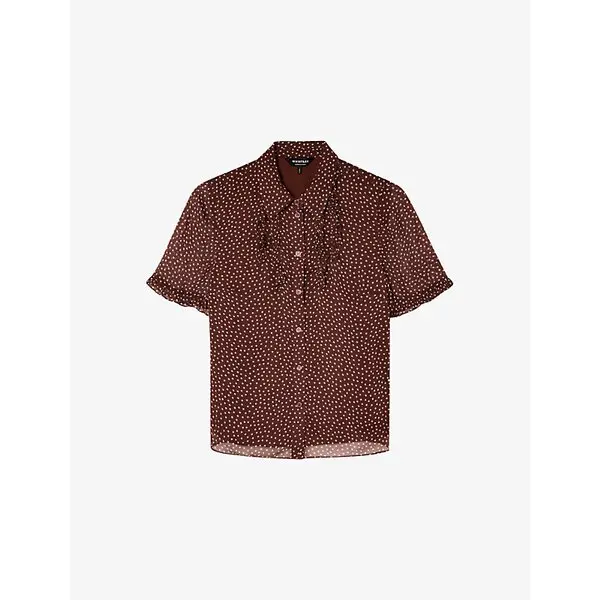 Whistles Polka-dot Short-sleeve Woven Shirt - Multi-coloured
