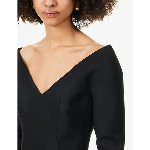 MUGLER Bonded Wool-blend Body