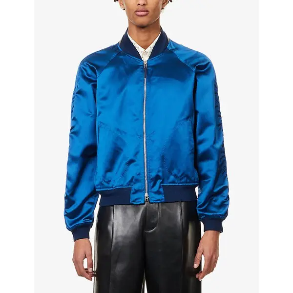 TOM FORD Structured Silk Bomber Jacket