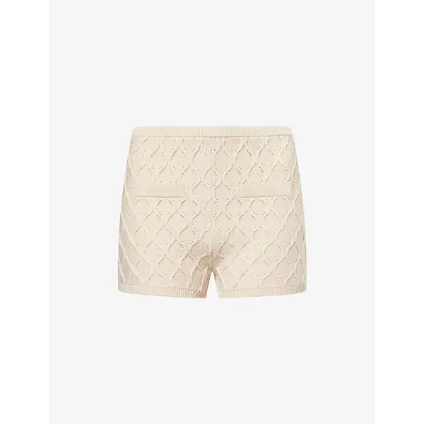 Devon Windsor Rhea Knitted Shorts - Pebble