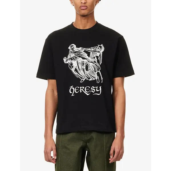 HERESY Heretic Graphic-print Cotton T-shirt - Black