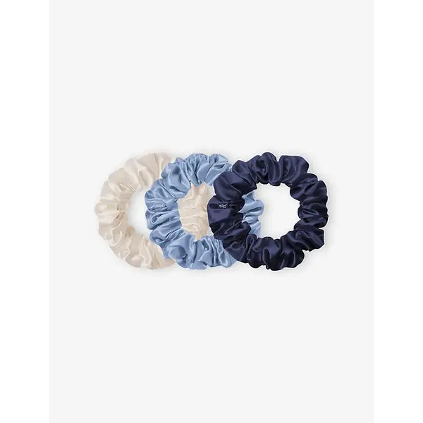 Slip Large Pack Of Three Silk Scrunchies - Skye