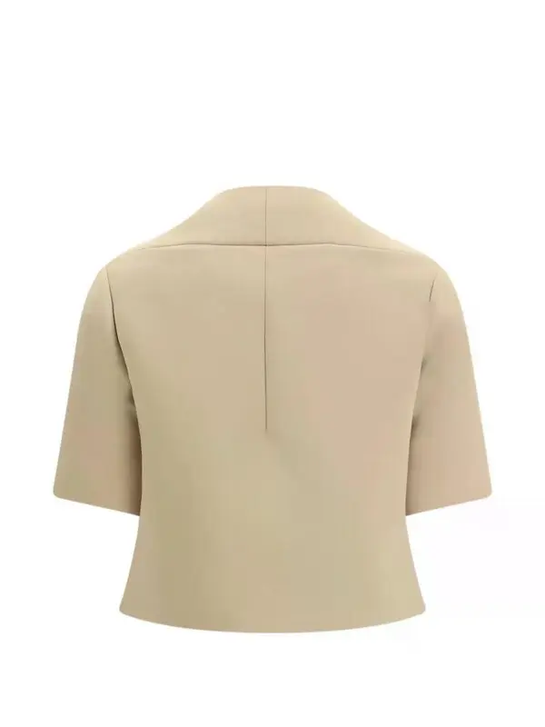 Khaite Franc Button Short Sleeve Jacket