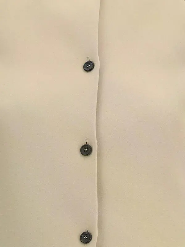 Khaite Franc Button Short Sleeve Jacket - Neutrals