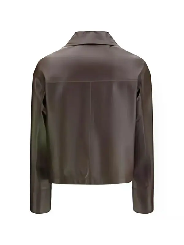 SWORD 6644 Buttoned Leather Jacket