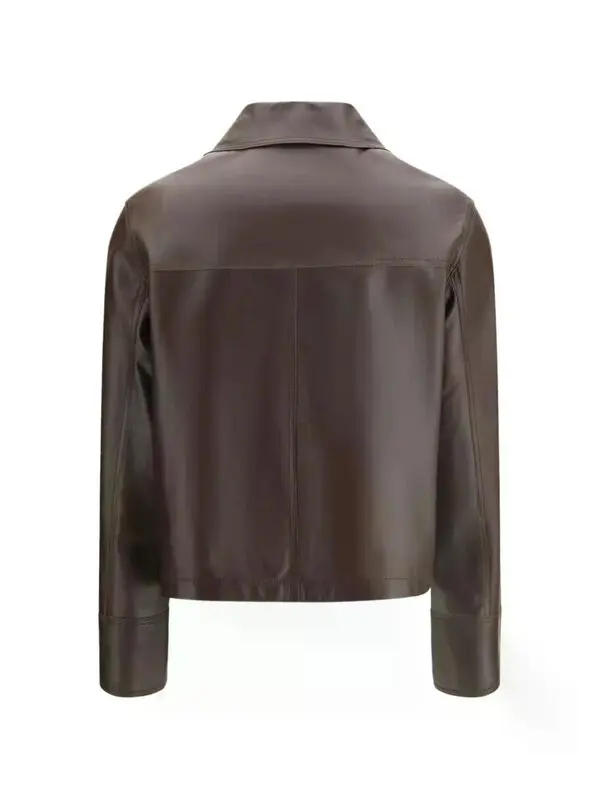 SWORD 6644 Buttoned Leather Jacket