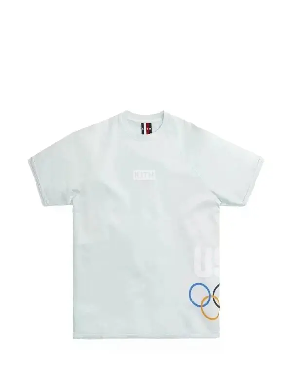 Kith Team Usa 5 Rings Howard Crew-neck T-shirt - Blue