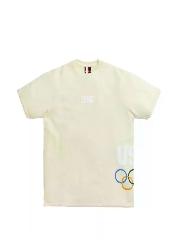 Kith Team Usa 5 Rings Howard Crew-neck T-shirt - Neutrals