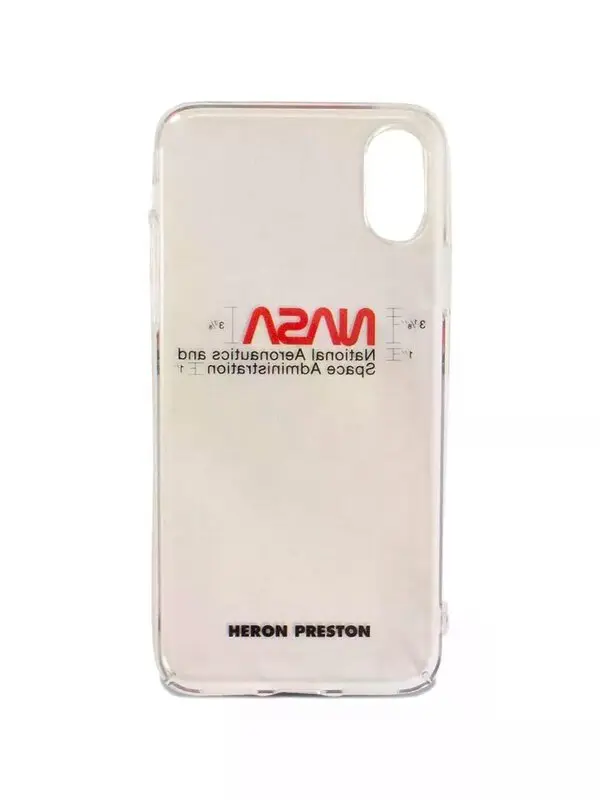 Heron Preston Transparent Iphone Xs Case - White