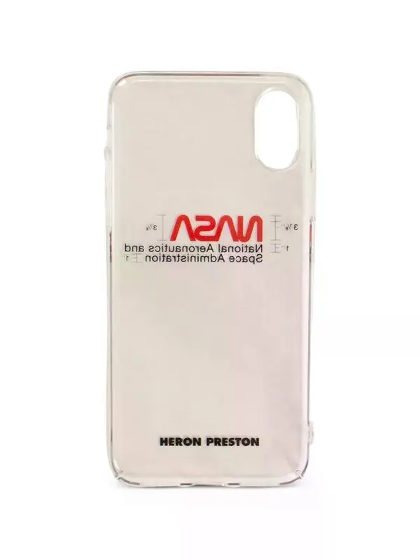 Heron Preston Transparent Iphone Xs Case - White