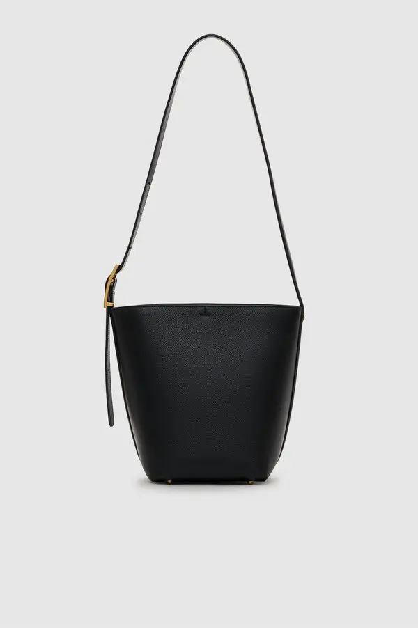 ANINE BING Elly Medium Bucket Bag - Black