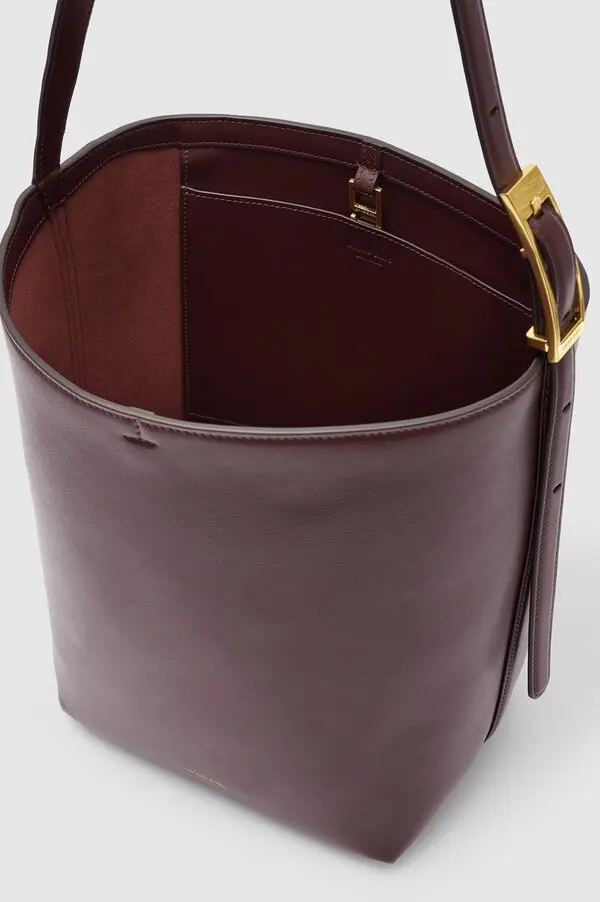 ANINE BING Elly Bucket Bag - Fig