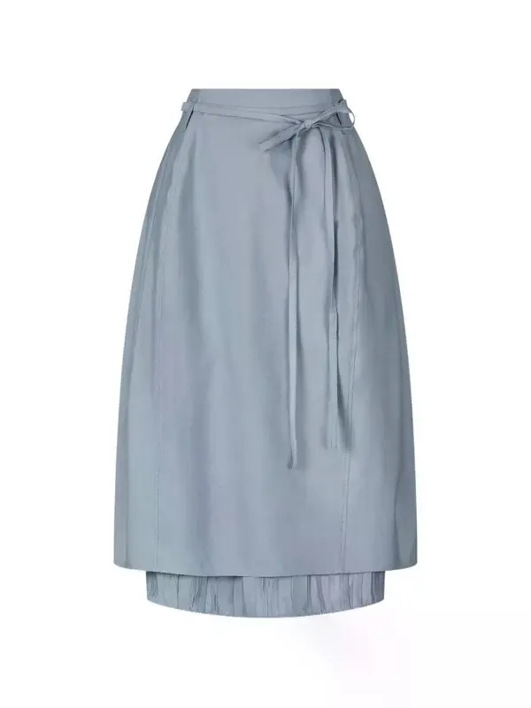 STUDIO TOMBOY Pleated Tie Skirt - Blue