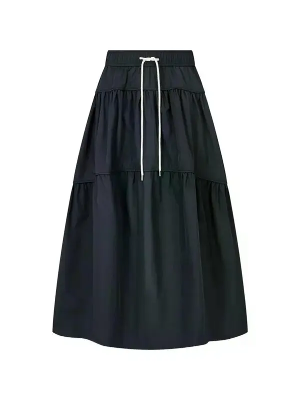 STUDIO TOMBOY Ruffled A-line Skirt - Black