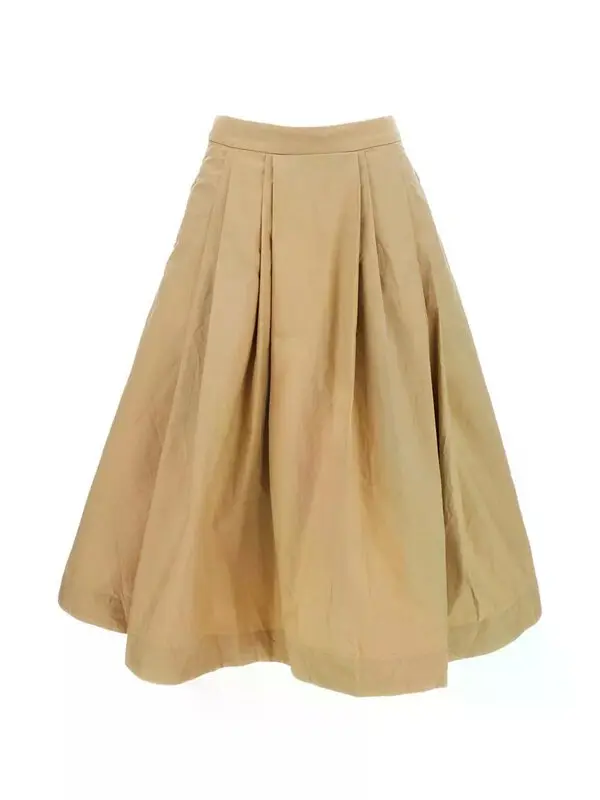 CASEY CASEY Anarchic Pleated-design Midi Skirt - Neutrals