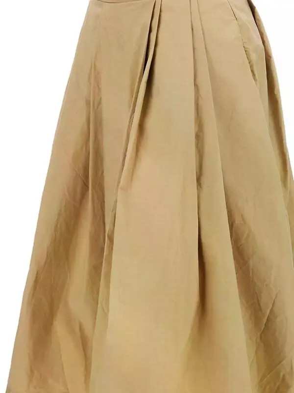 CASEY CASEY Pleated Midi Skirt - Neutrals