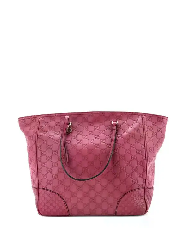 Gucci Bree Guccissima Leather Medium Tote Bag - Pink