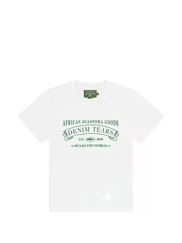 DENIM TEARS X Corteiz Adg Graphic T-shirt - White