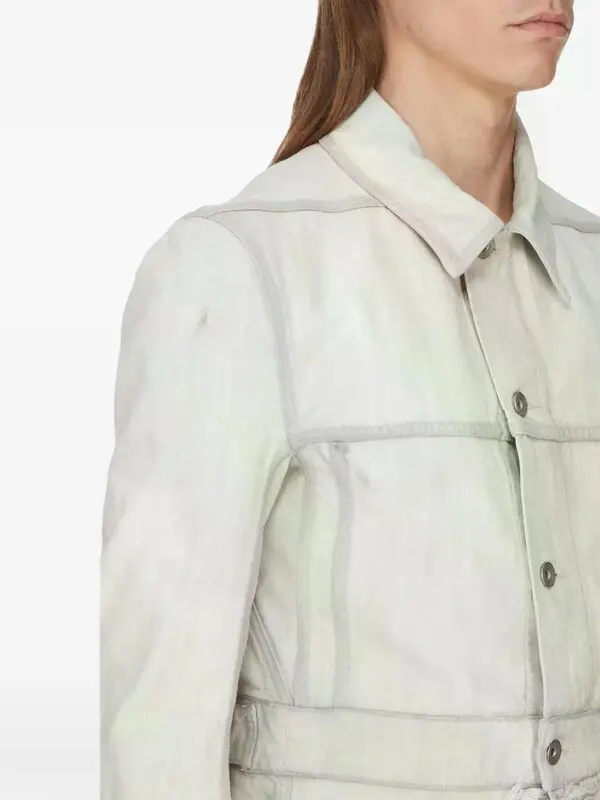 Rick Owens Frayed-detail Overshirt