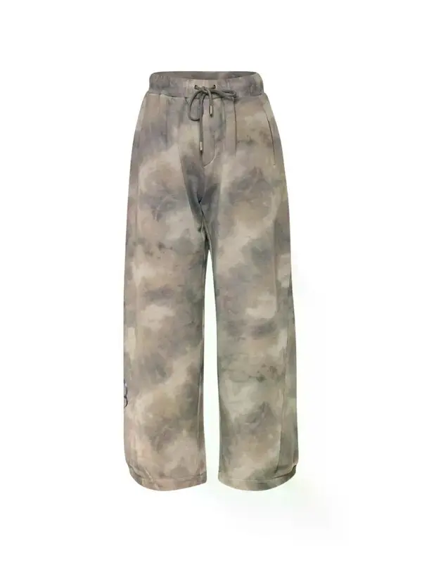 ORDINARY COUTURE CODE Glitch Print Trousers - Grey