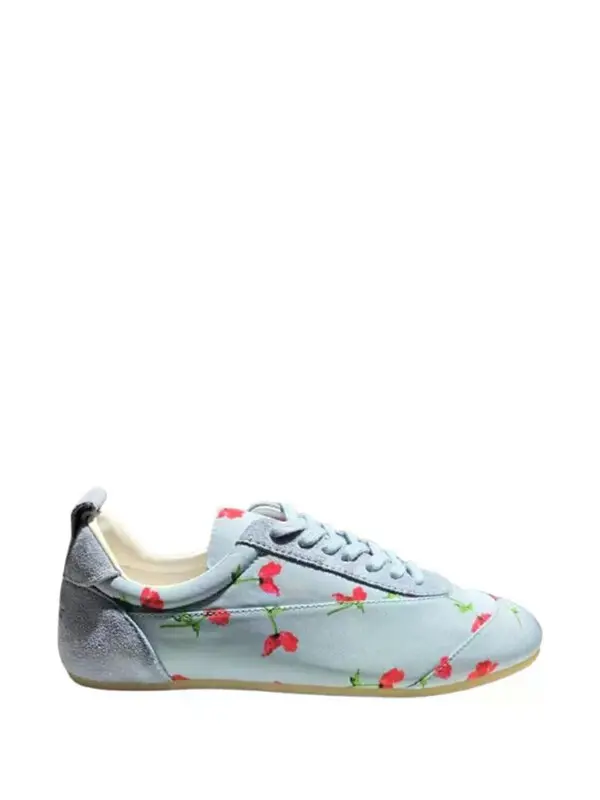 JIL SANDER Etage Floral-print Sneakers - Blue