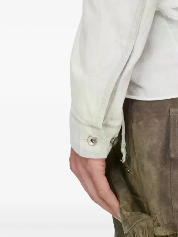Rick Owens Frayed Detail Overshirt