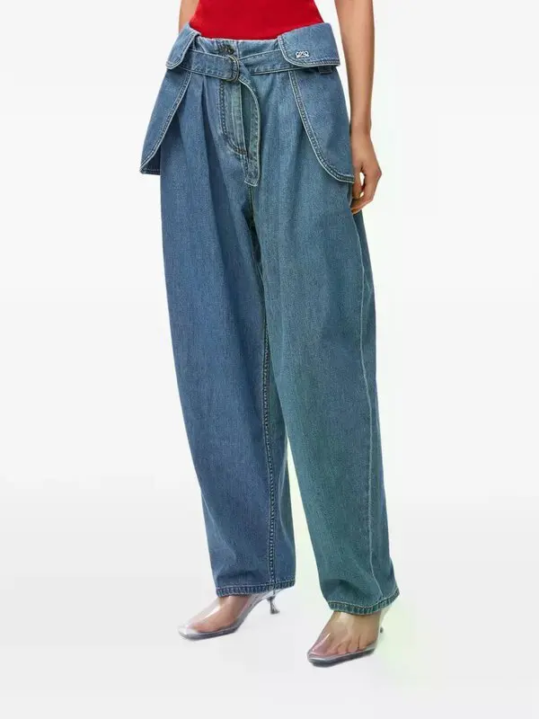 Loewe Anagram Detail Jeans - Blue