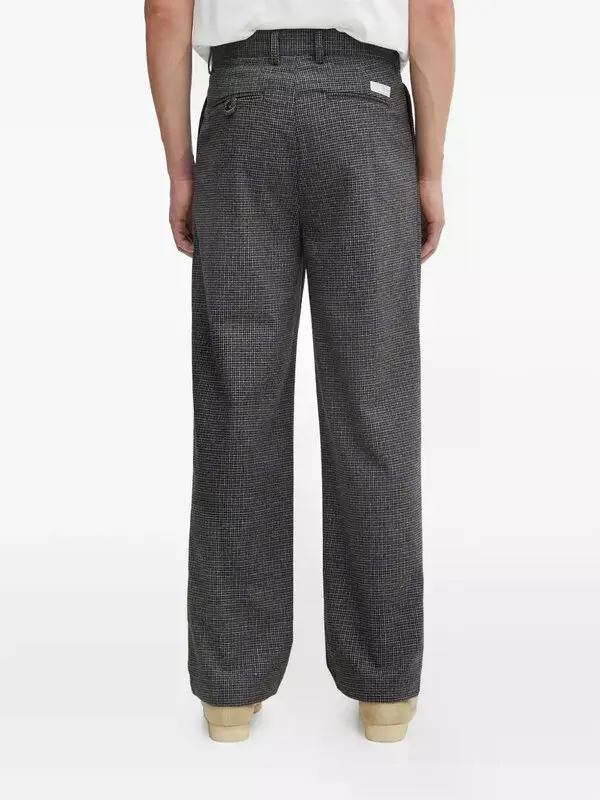 FUCKING AWESOME Checked Pleated Trousers