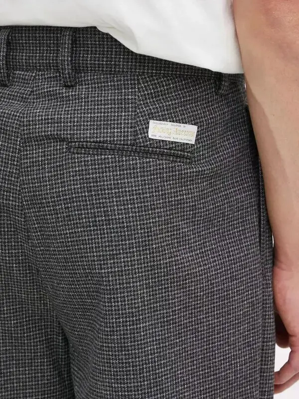 FUCKING AWESOME Checked Pleated Trousers