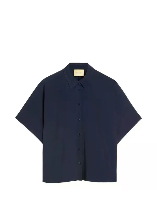 Momoni Brooklyn Short-sleeve Shirt - Blue