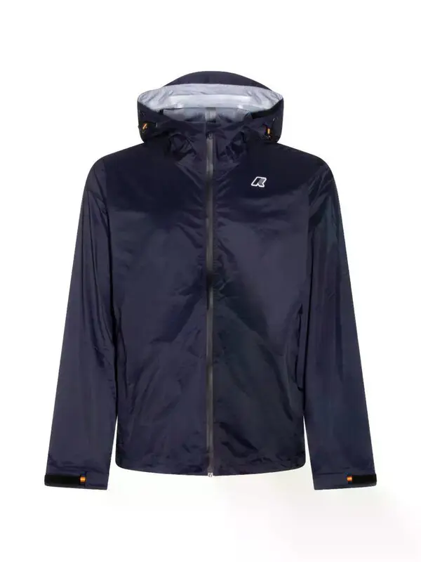 K-WAY Chairman Logo-detail Hooded Jacket - Blue